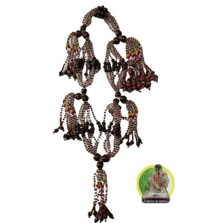 Collar de mazo de Shango, con cuentas de primera calidad.