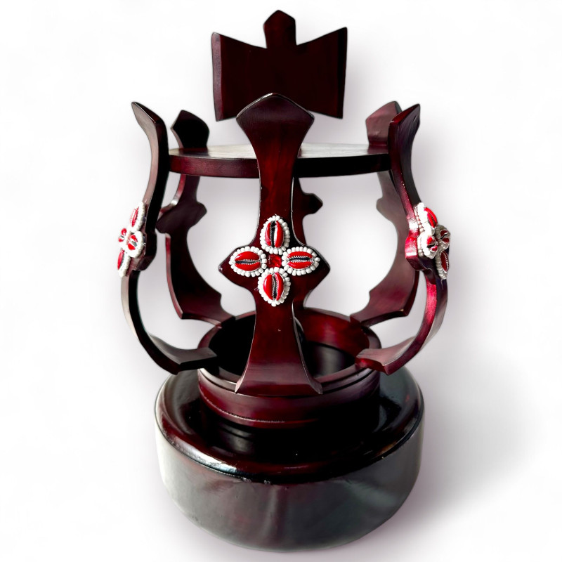 Corona de madera para shango